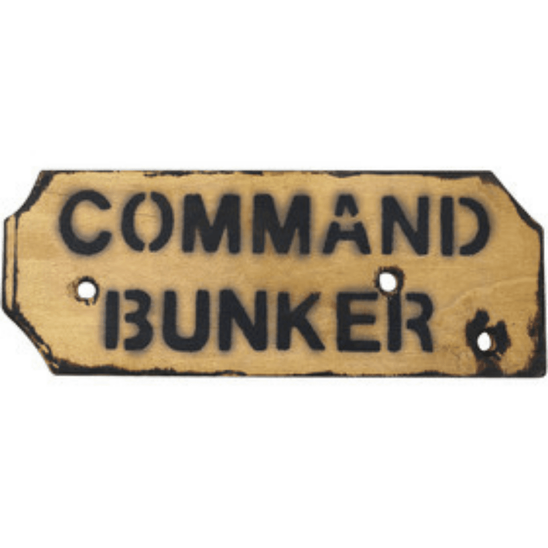 Explore the Command Bunker Sign for Kids' Rooms